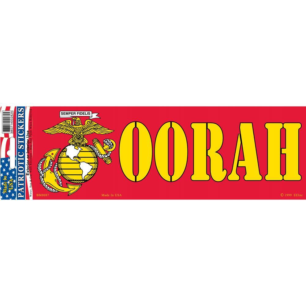 US MARINE CORPS, OORAH BUMPER STICKER – PATRIOTIC CENTRAL