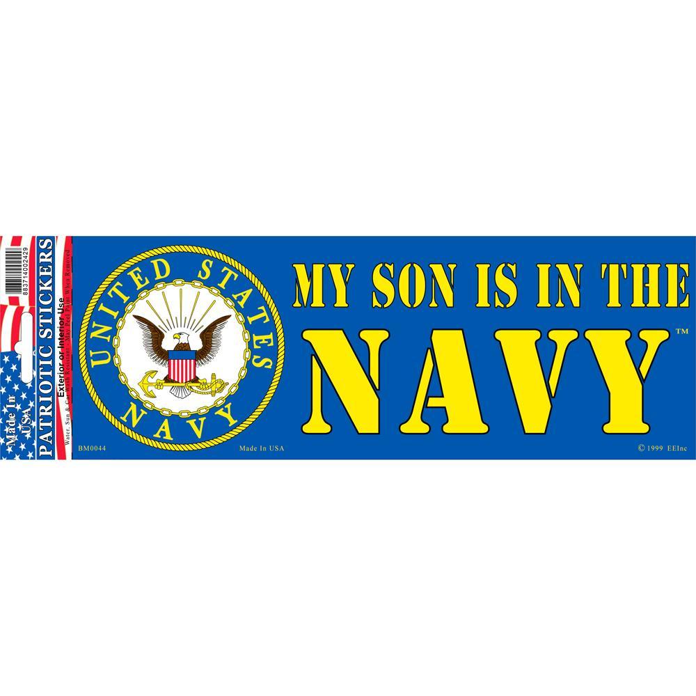 US NAVY, MY SON BUMPER STICKER – PATRIOTIC CENTRAL