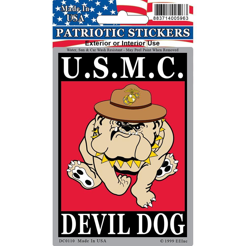 US MARINE CORPS, DEVIL DOG STICKER – PATRIOTIC CENTRAL