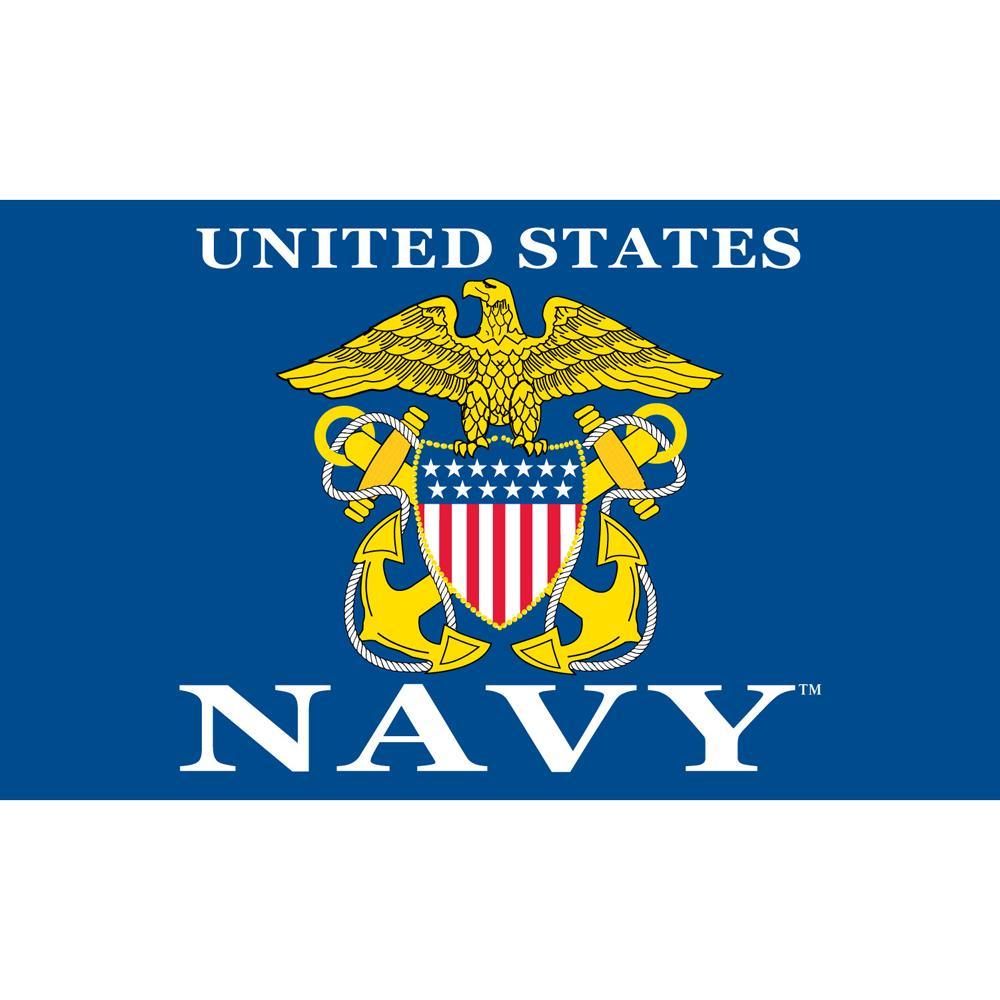 US NAVY LOGO II FLAG – PATRIOTIC CENTRAL