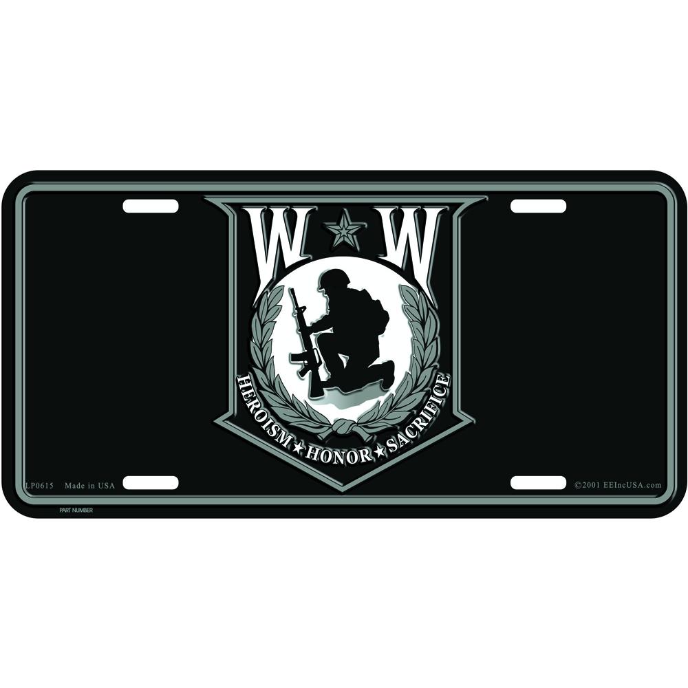 WOUNDED WARRIOR LICENSE PLATE – PATRIOTIC CENTRAL